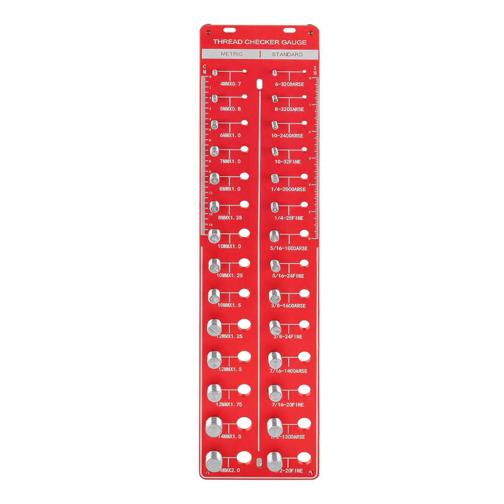 Nut and Bolt Thread Checker Thread Identifier Gauge Inch and Metric ...