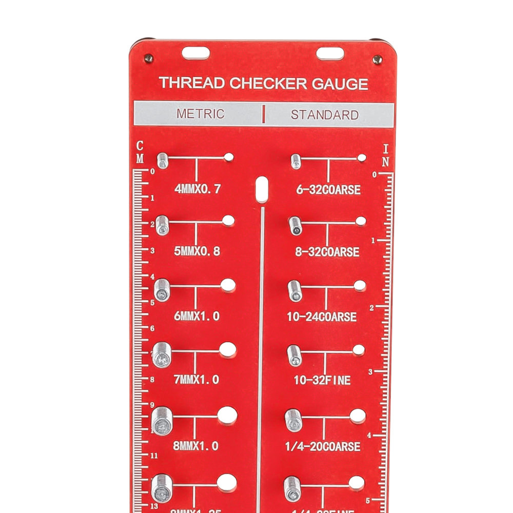 Nut and Bolt Thread Checker Thread Identifier Gauge Inch and Metric ...