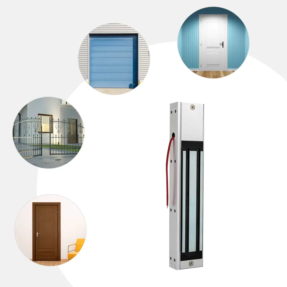 Indoor 12VDC 24VDC 617lbs Holding Force Magnetic Door Lock with Z and L ...