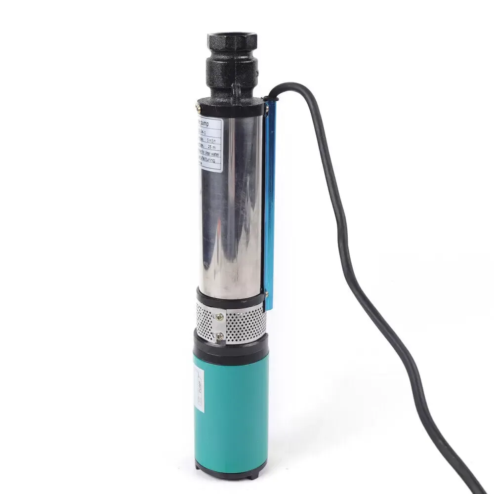 320W 24V Solar Water Powered Pump Deep Well Pump Submersible Bore Hole ...